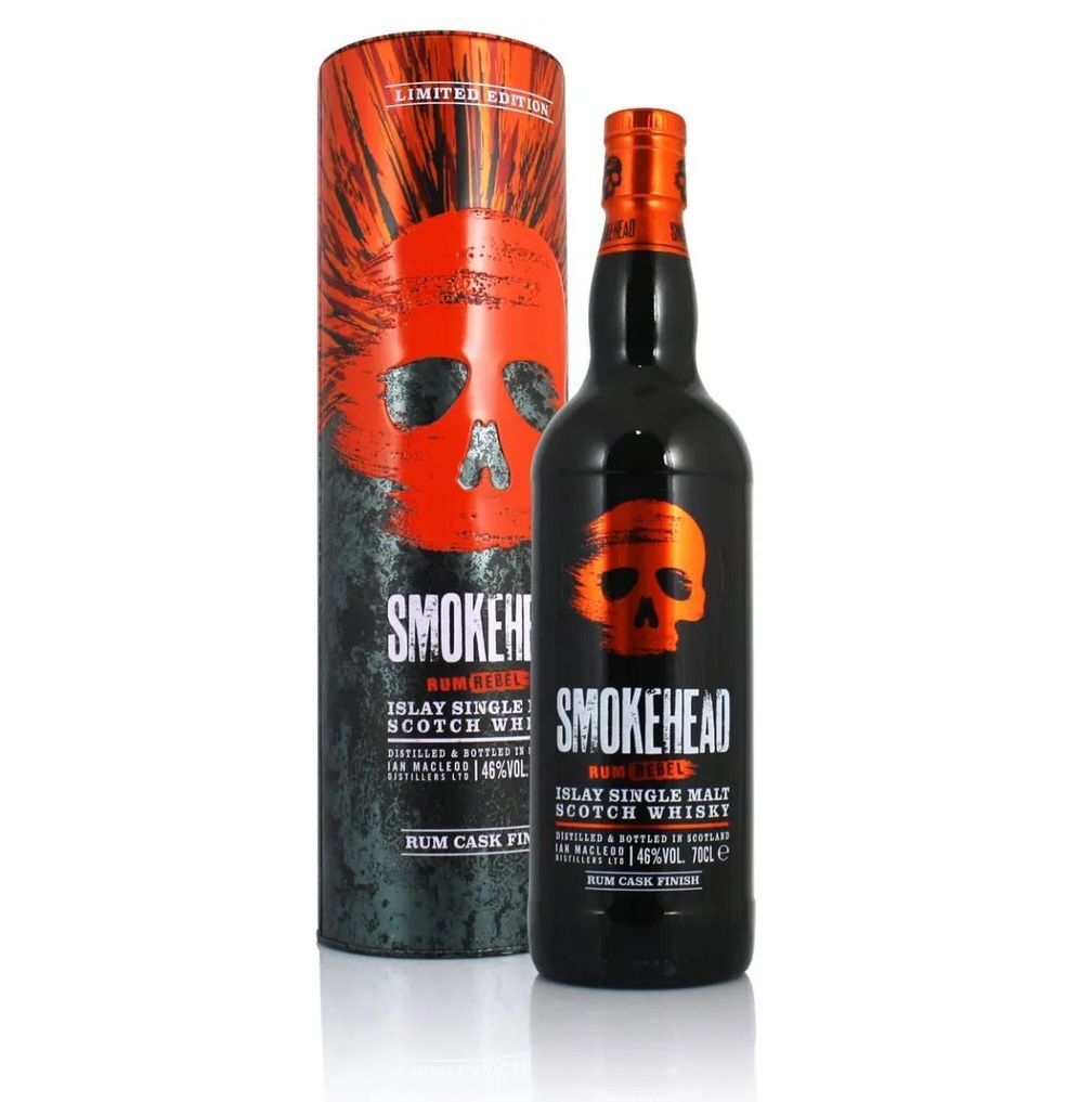 Smokehead Rum Rebel Rum Cask Finish Limited Edition Islay Single Malt ...