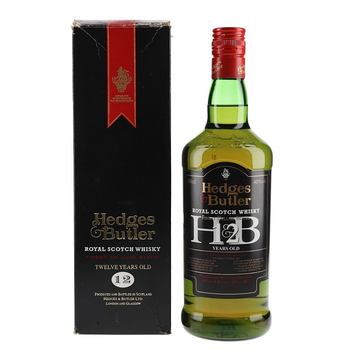 Hedges & Butler 12 Year Old Royal Whisky De Luxe (1990s) 70cl – Whisky ...