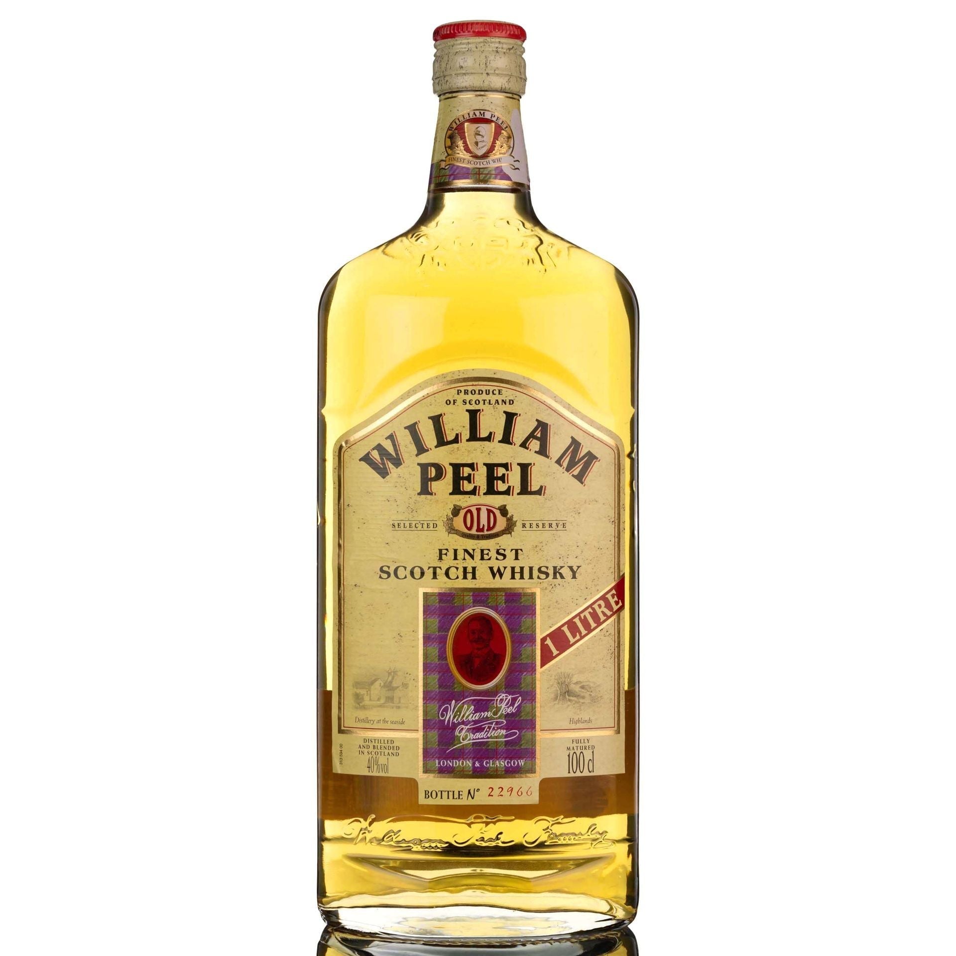 William Peel Selected Old Reserve Blended Scotch Whisky (1980s) 1 Litr ...