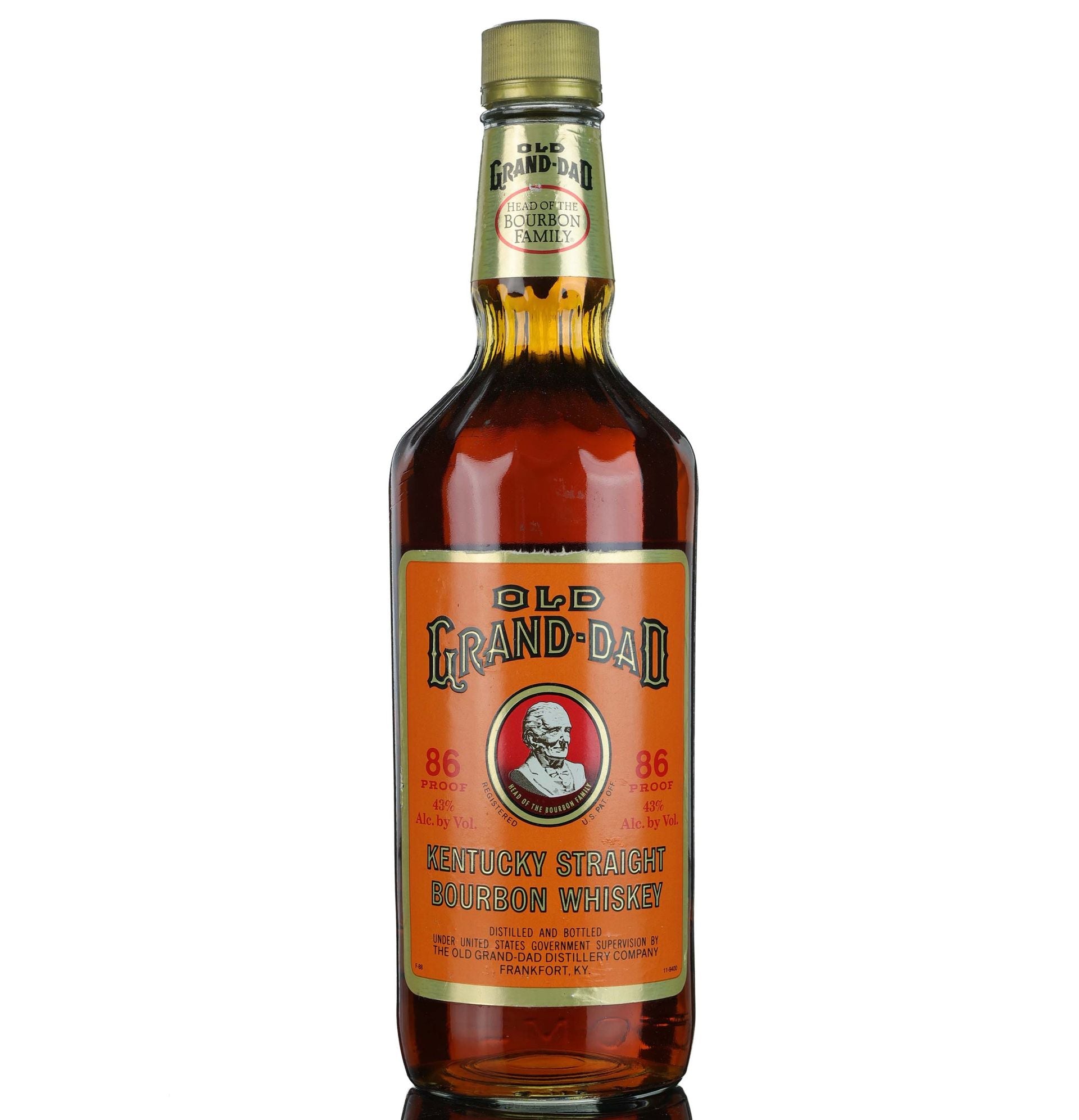 Old Grand-Dad Kentucky Straight Bourbon Whiskey (1988) US Import 75cl ...