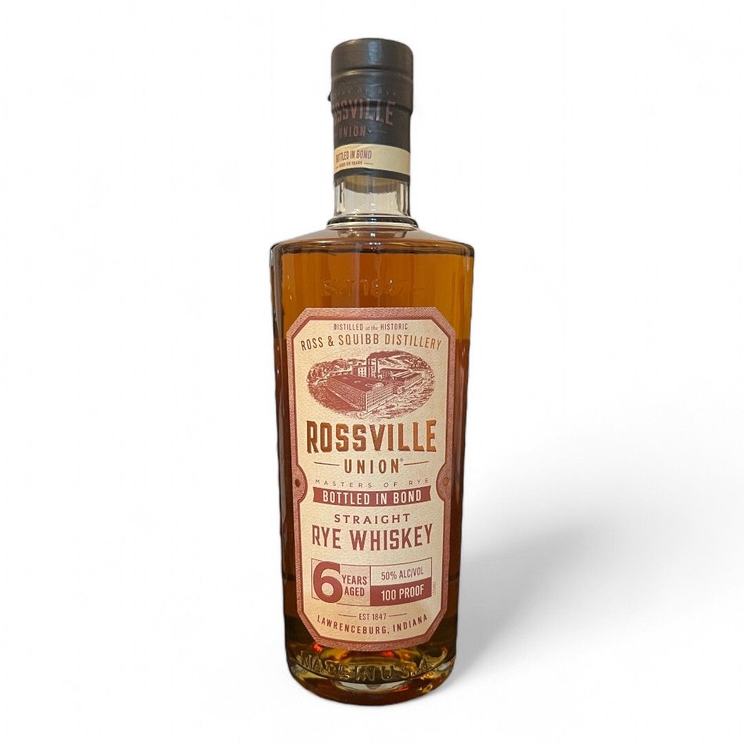Rossville Union 6 Year Old Masters of Rye Bottled in Bond Indiana Stra ...