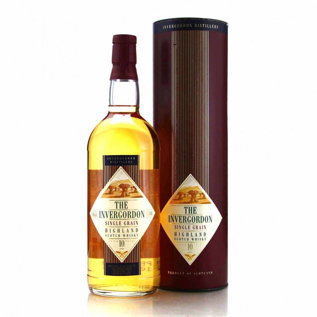 Invergordon 10 Year Old Single Grain Scotch Whisky Early 1990s 70cl ...