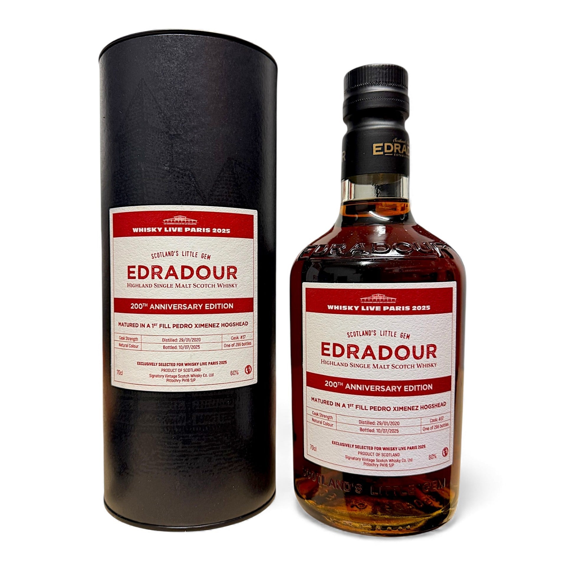 Edradour 5 Year Old 2020 Signatory Vintage Single 1st Fill Pedro Ximen ...