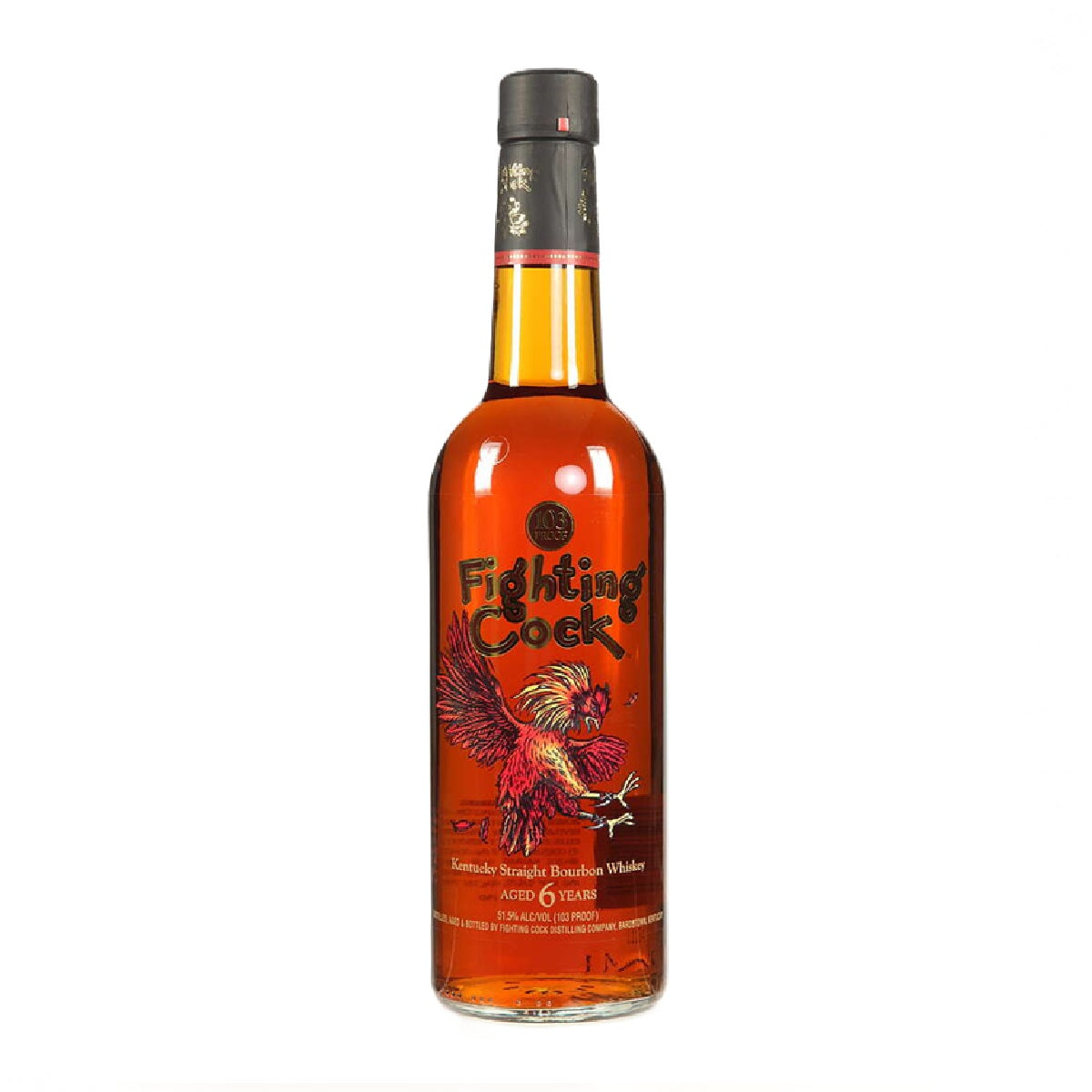Fighting Cock Whiskey Heaven Hill Kentucky Straight Bourbon Whiskey (2 ...