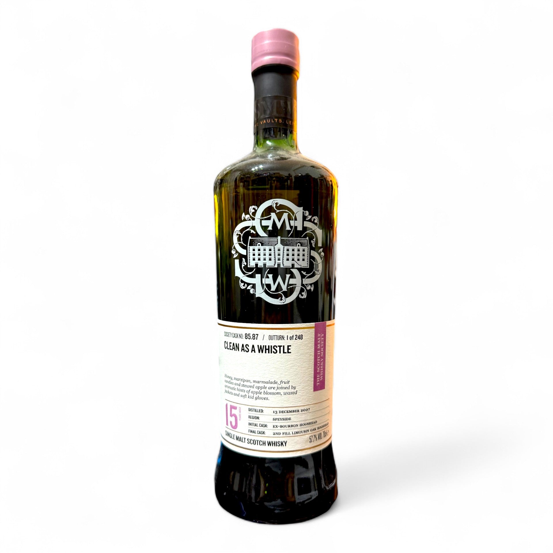 Glen Elgin 15 Year Old 2007 SMWS Single 2nd Fill Limousin Oak Finished ...