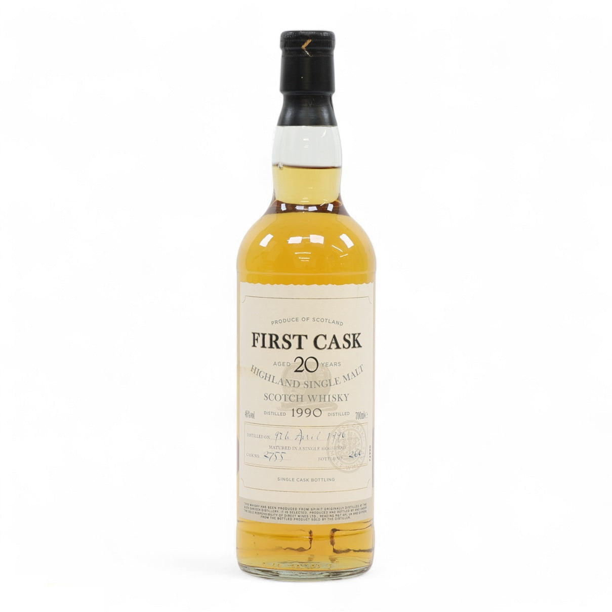 Glen Garioch 20 Year Old 1990 First Cask Single Cask #2755 Speyside Si ...