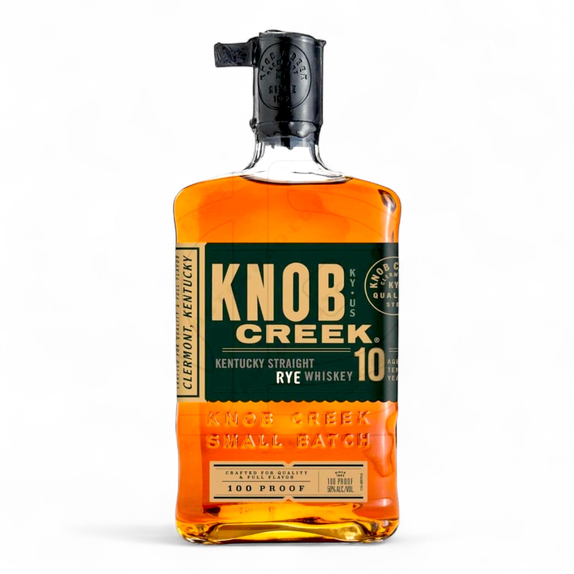 Knob Creek 10 Year Old Rye 100 Proof Kentucky Straight Rye Whiskey (20 ...