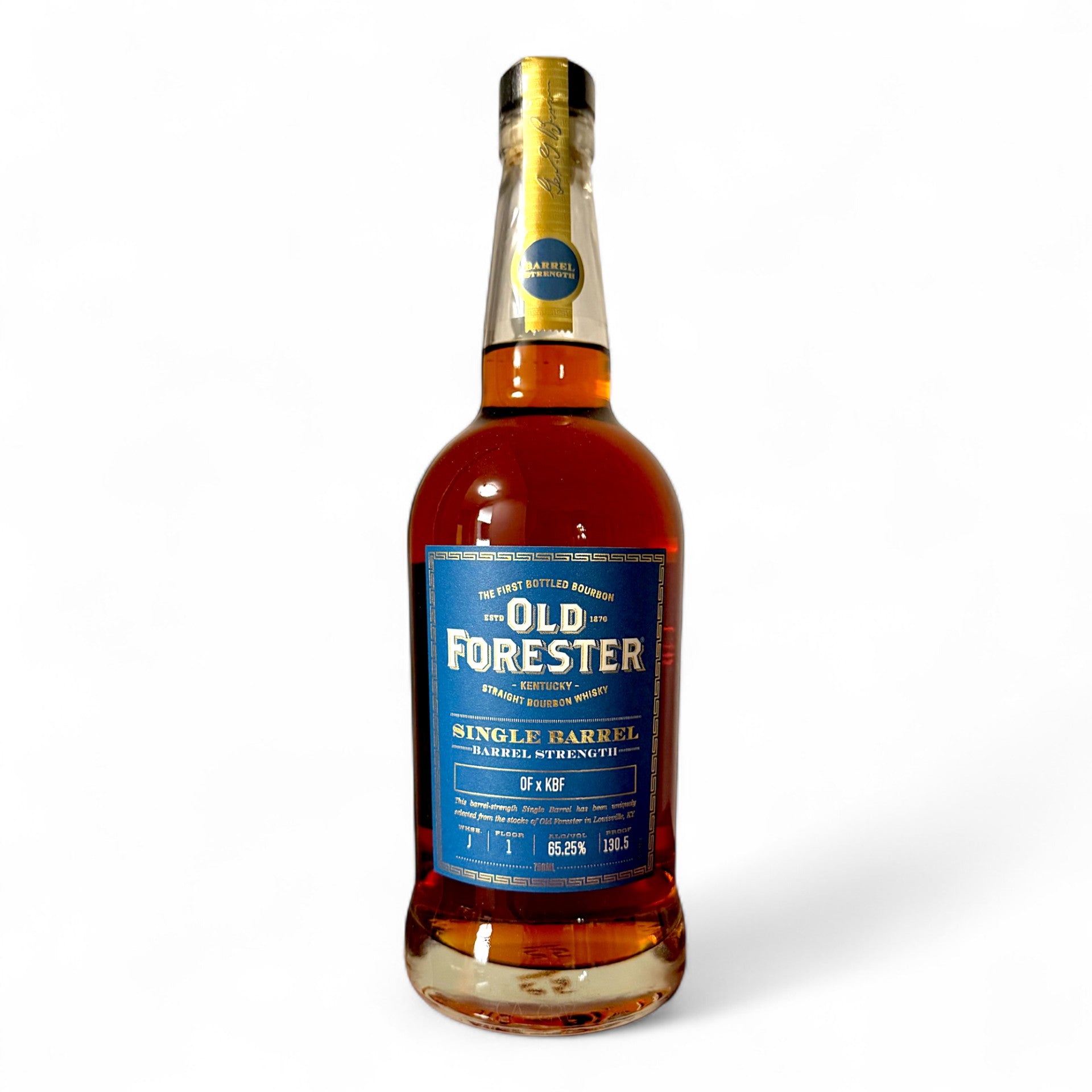 Old Forester Single Barrel 130.5 Proof Kentucky Bourbon Festival Exclu ...