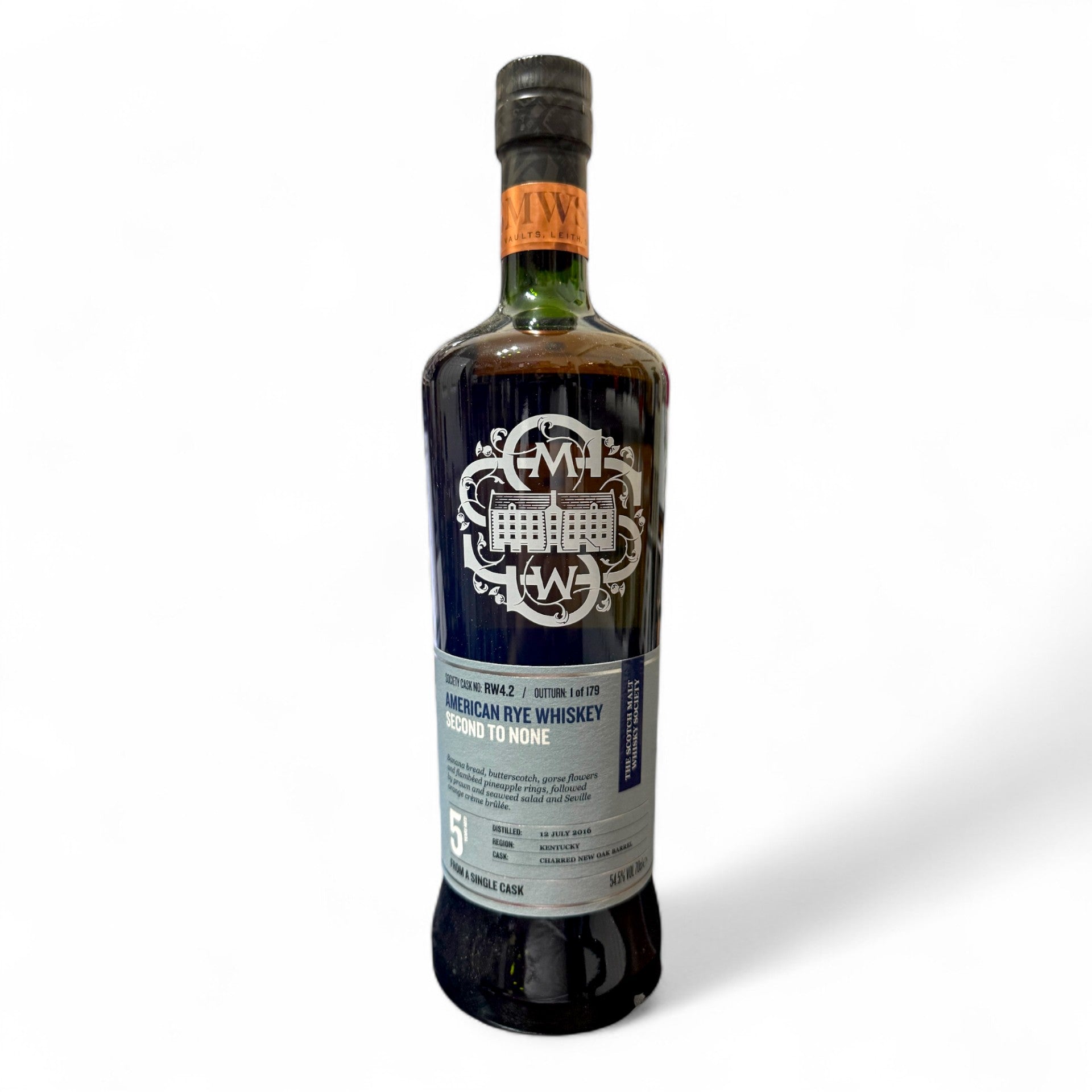 Peerless 5 Year Old 2016 SMWS Single Charred New Oak Barrel RW4.2 Seco ...