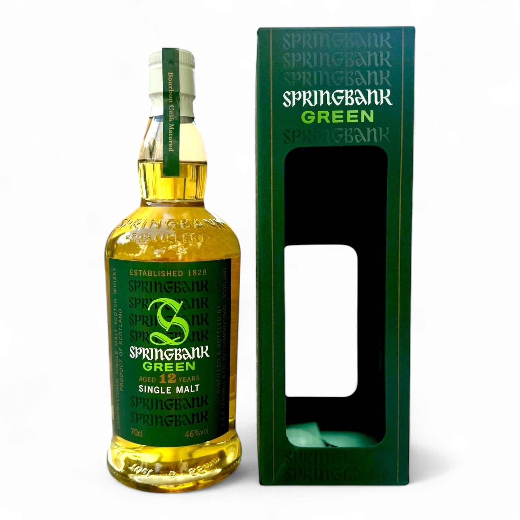 Springbank 12 Year Old Green Bourbon Cask Matured Campbeltown Single M ...
