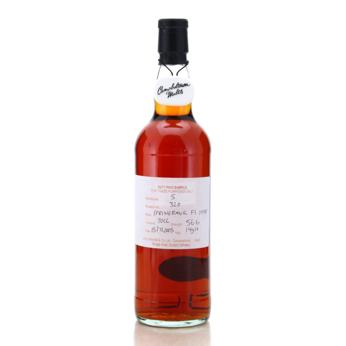Springbank 14 Year Old 2005 Single Fresh Sherry Cask #320 Duty Paid Sa ...