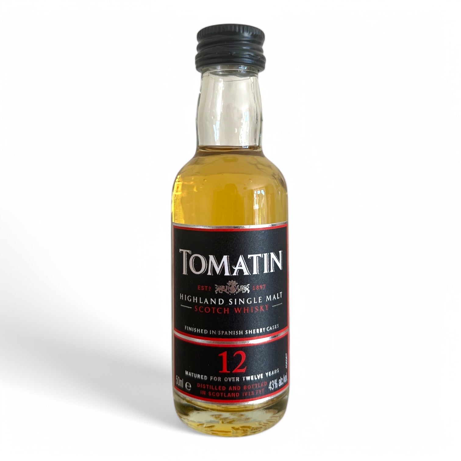 Tomatin 12 Year Old Finished in Spanish Sherry Casks Highland Single M ...