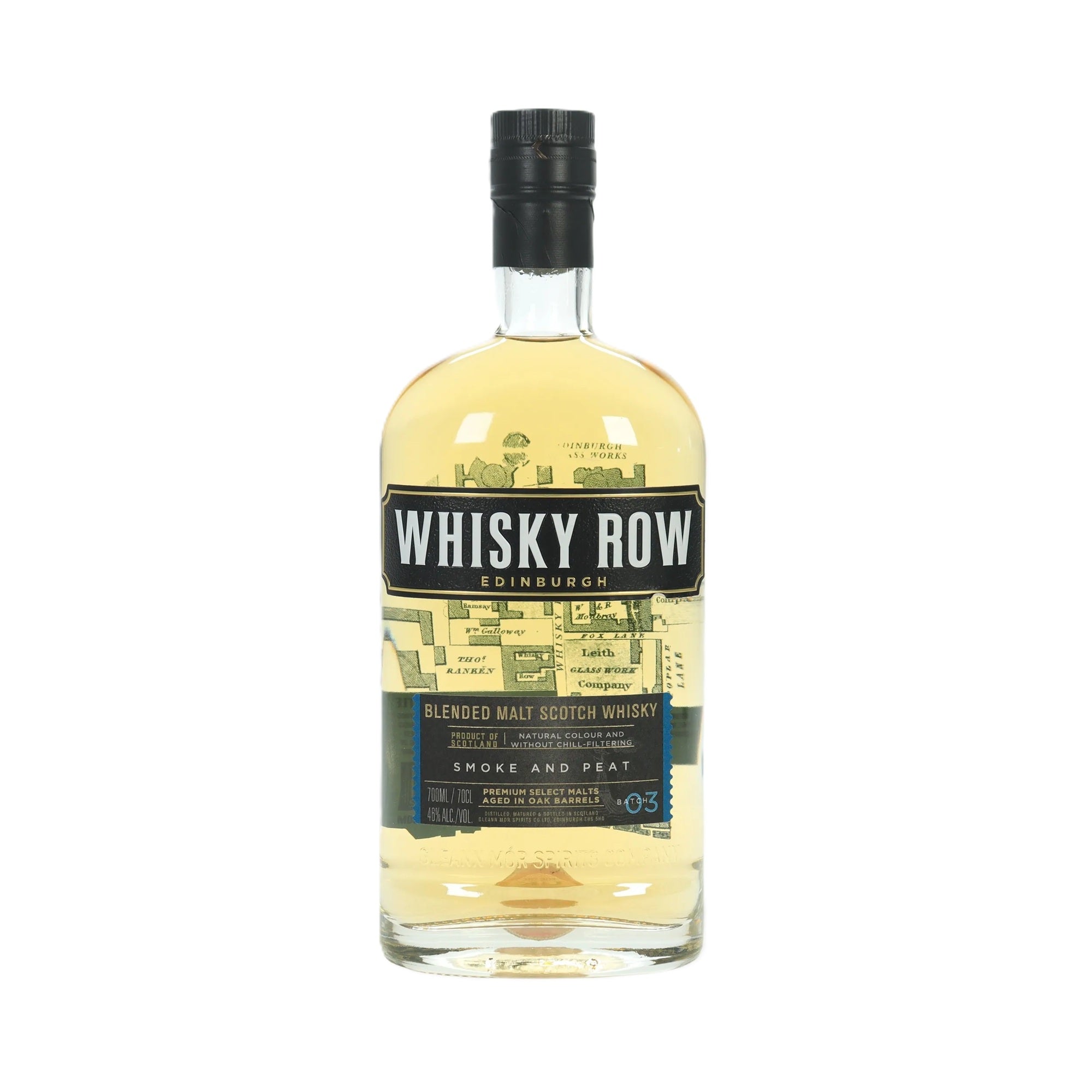 Whisky Row Smoke and Peat Batch 03 Blended Malt Scotch Whisky 70cl ...